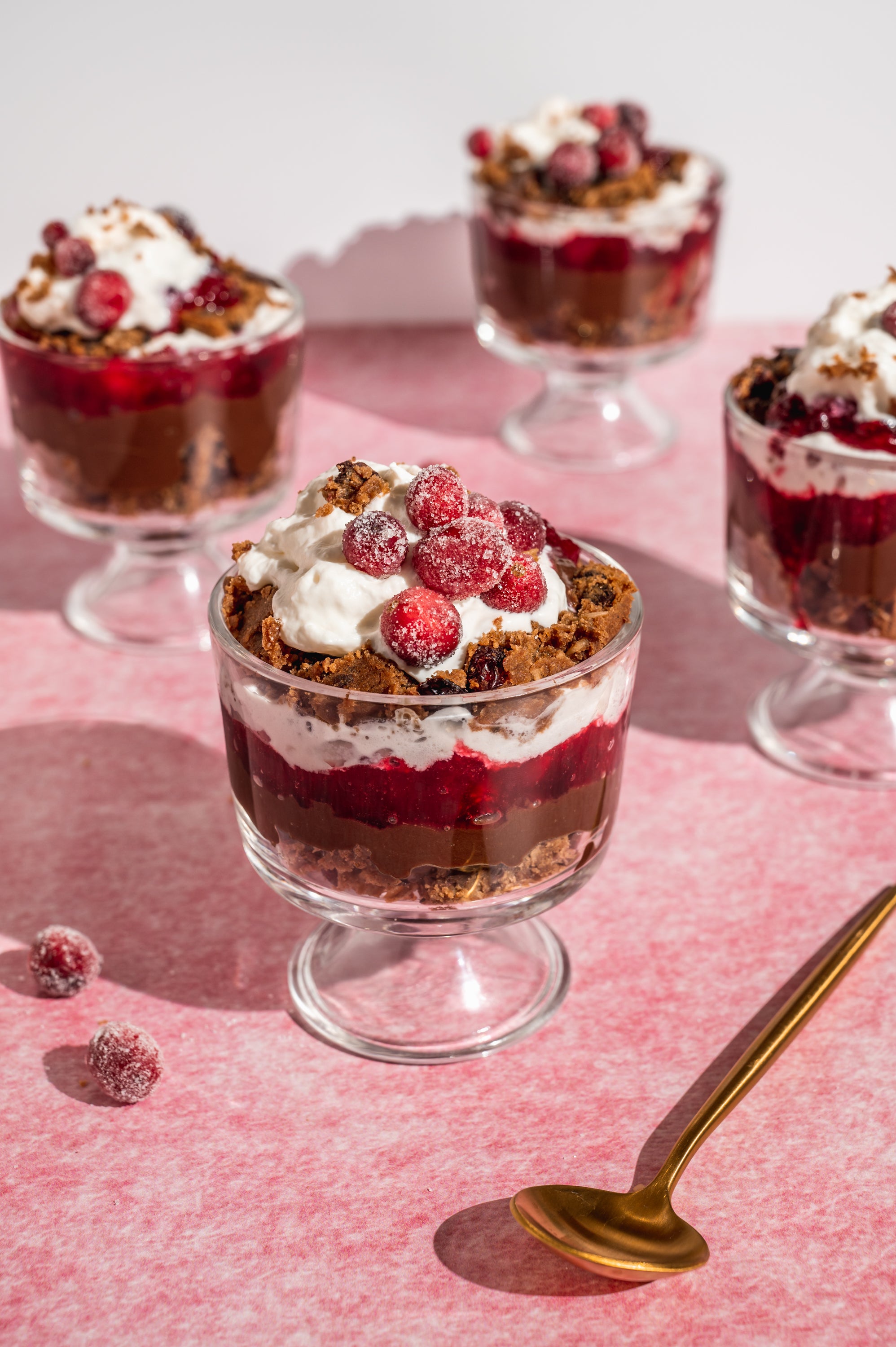 Cranberry Oat Trifle Cups | Vegan + Gluten Free | Maja